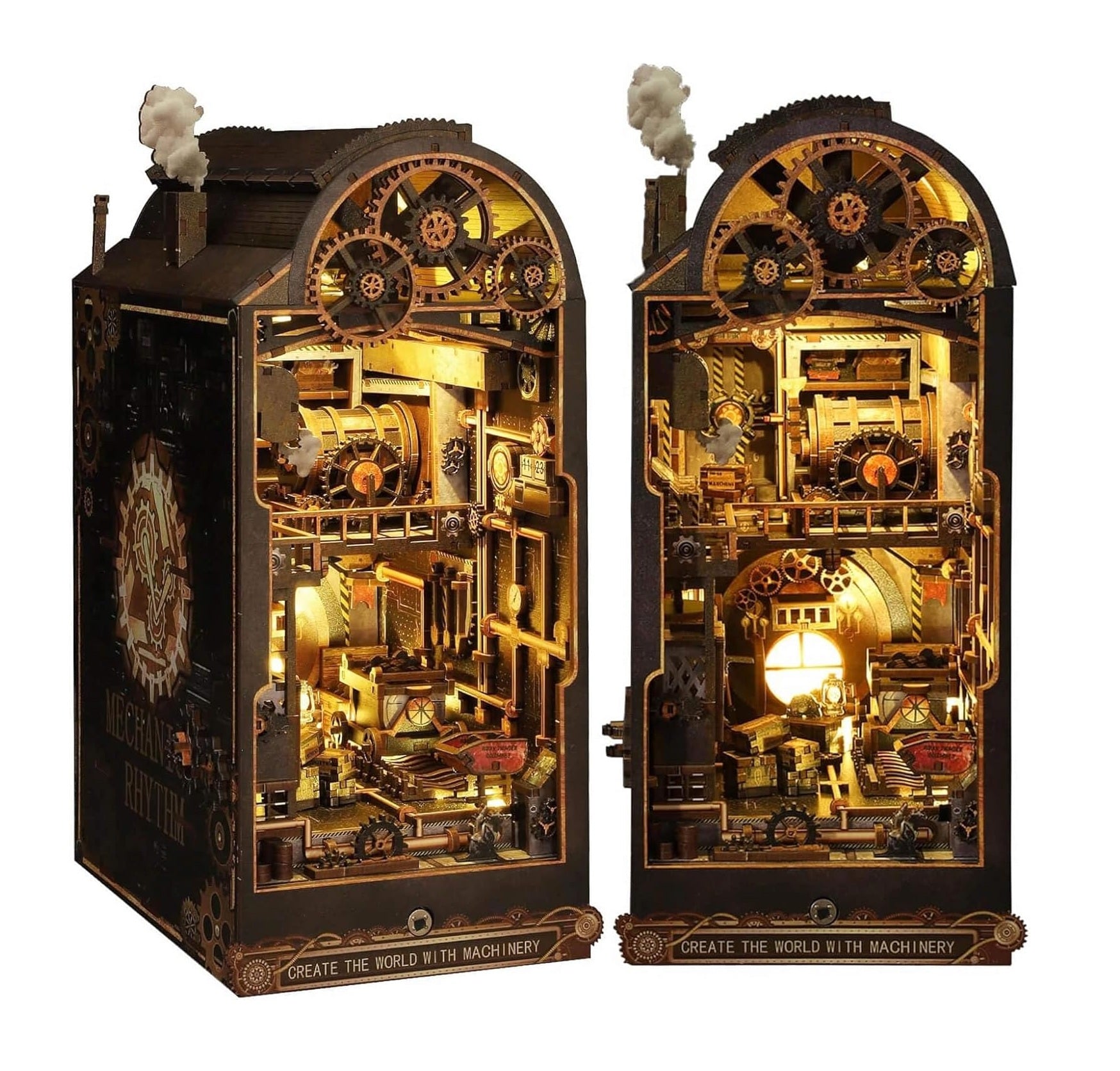 Mechanical Rhythm - 3D Wooden Puzzle DIY Booknook Kit – HYUKBI