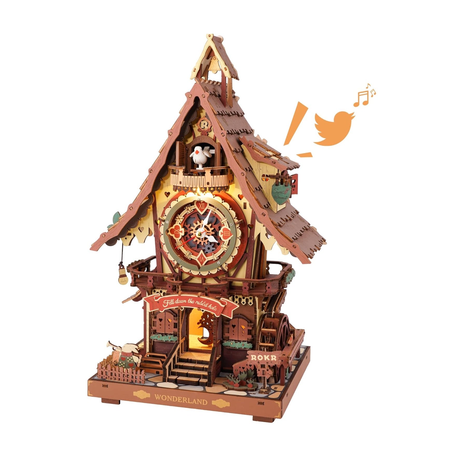Wooden Cuckoo Clock - DIY Miniature Dollhouse Kit – HYUKBI